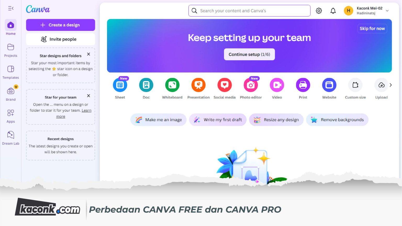 9 Perbedaan CANVA FREE dan CANVA PRO - Kaconk
